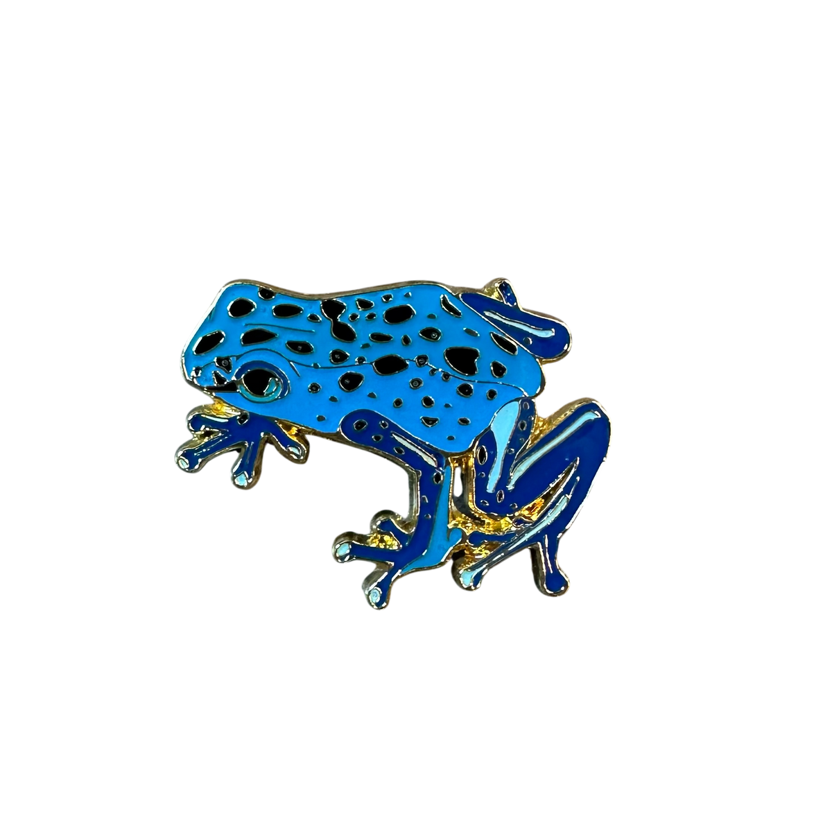 Enamel Pin - Blue Poison Frog Vivarium Supply | FrogDaddy