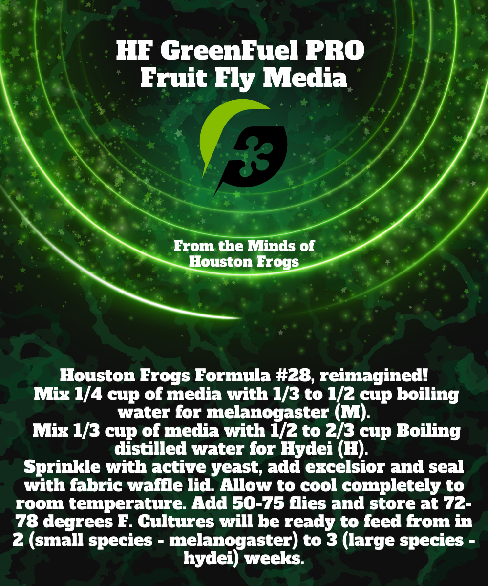 HF GreenFuel PRO Fruit Fly Media - Read Description | FrogDaddy